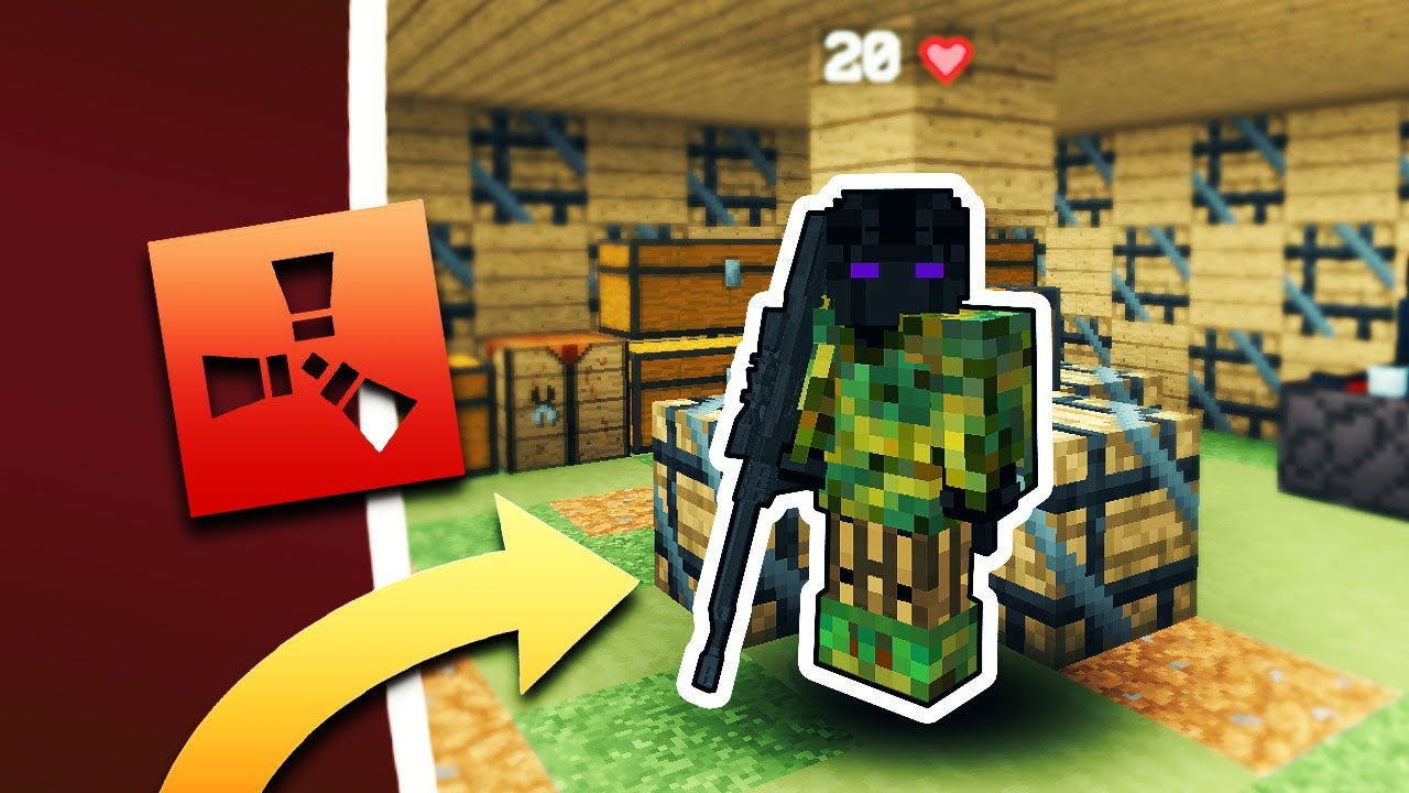 RUST IN MINECRAFT #1 - THE BEST SOTW OF ALL TIME... | Minecraft Rust ...