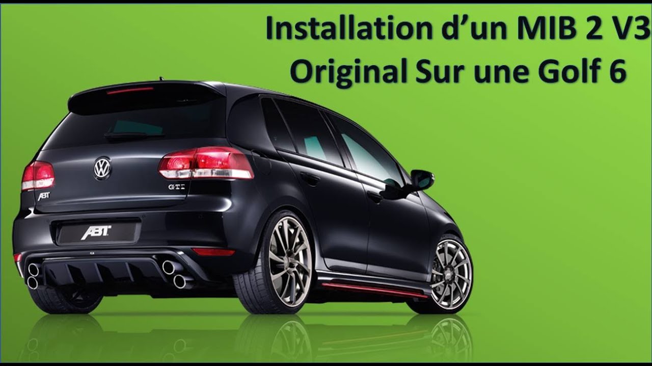 Installation d’un mib 2 v3 2020 original volkswagen sur une golf 6 ...