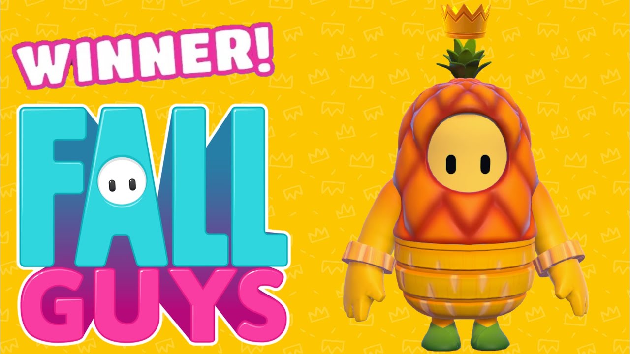 WINNING in FALL GUYS with the PINEAPPLE SKIN!!! - YouTube