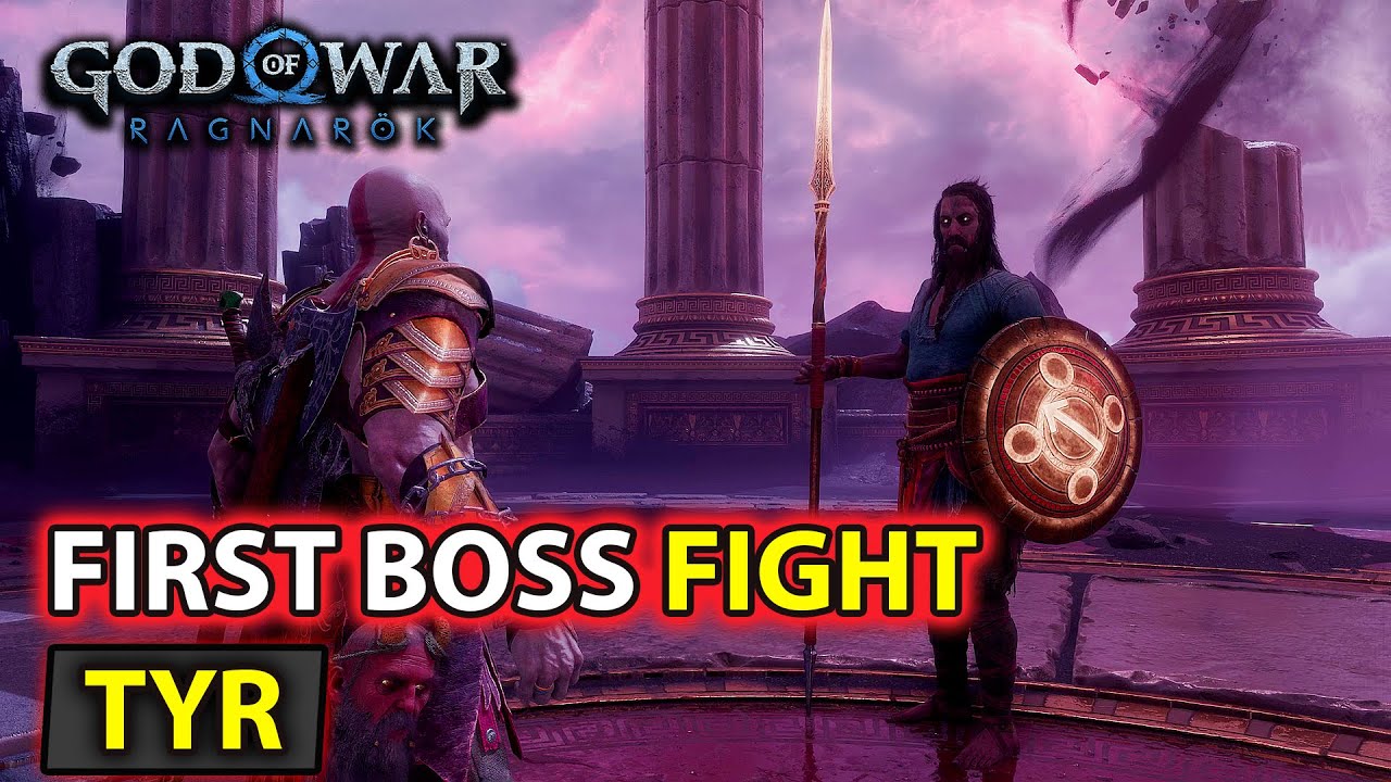 Tyr First Time Boss Fight God of War Ragnarok Valhalla DLC - YouTube