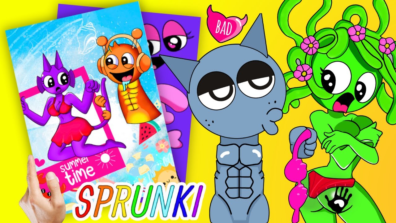 Paper DIY Incredibox Sprunki Sinner Edition But NEW MOD Sticker Book ...