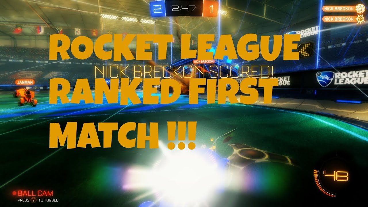 First Ranked Rocket League Match (Competitive) 2v2 ~ W/ Fleekasscat ...