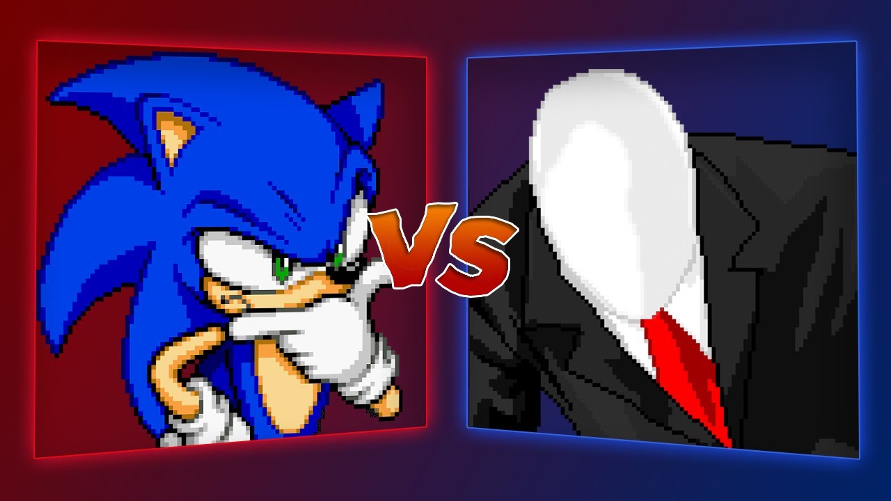 MUGEN Battle - Sonic vs Slenderman - YouTube