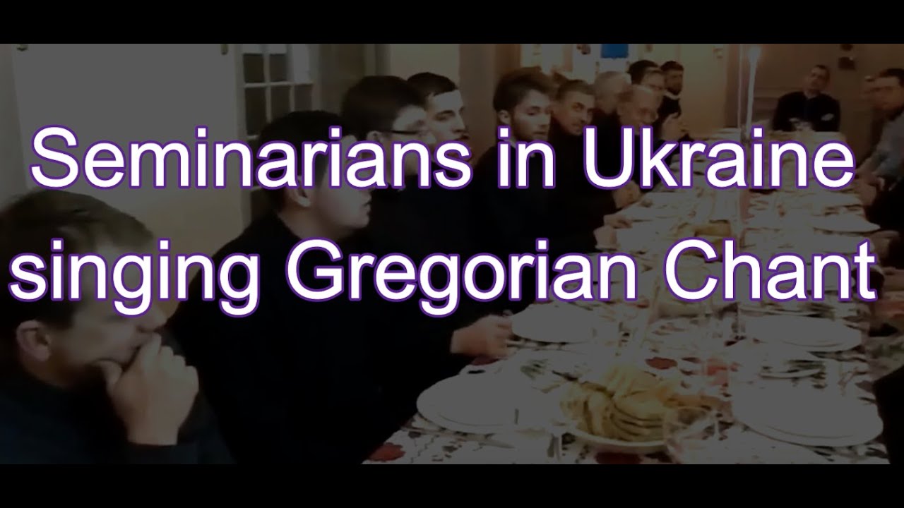 🌹🙏🌹 Seminarians In Ukraine Singing Gregorian Chant - YouTube