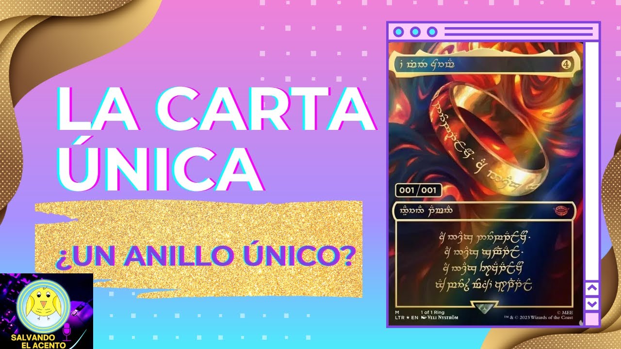 ¿UN ANILLO ÚNICO? La carta única que gobernará a todos - YouTube