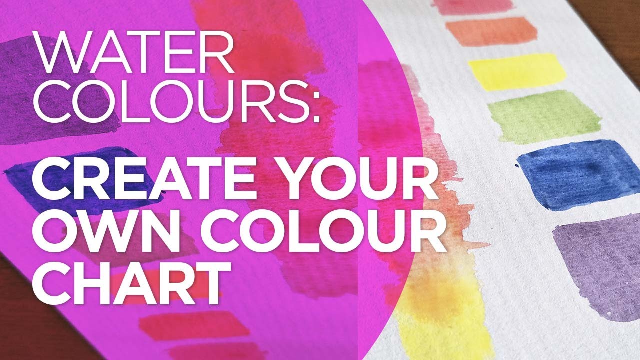 Using Water Colours to Create Your Own Colour Chart - YouTube