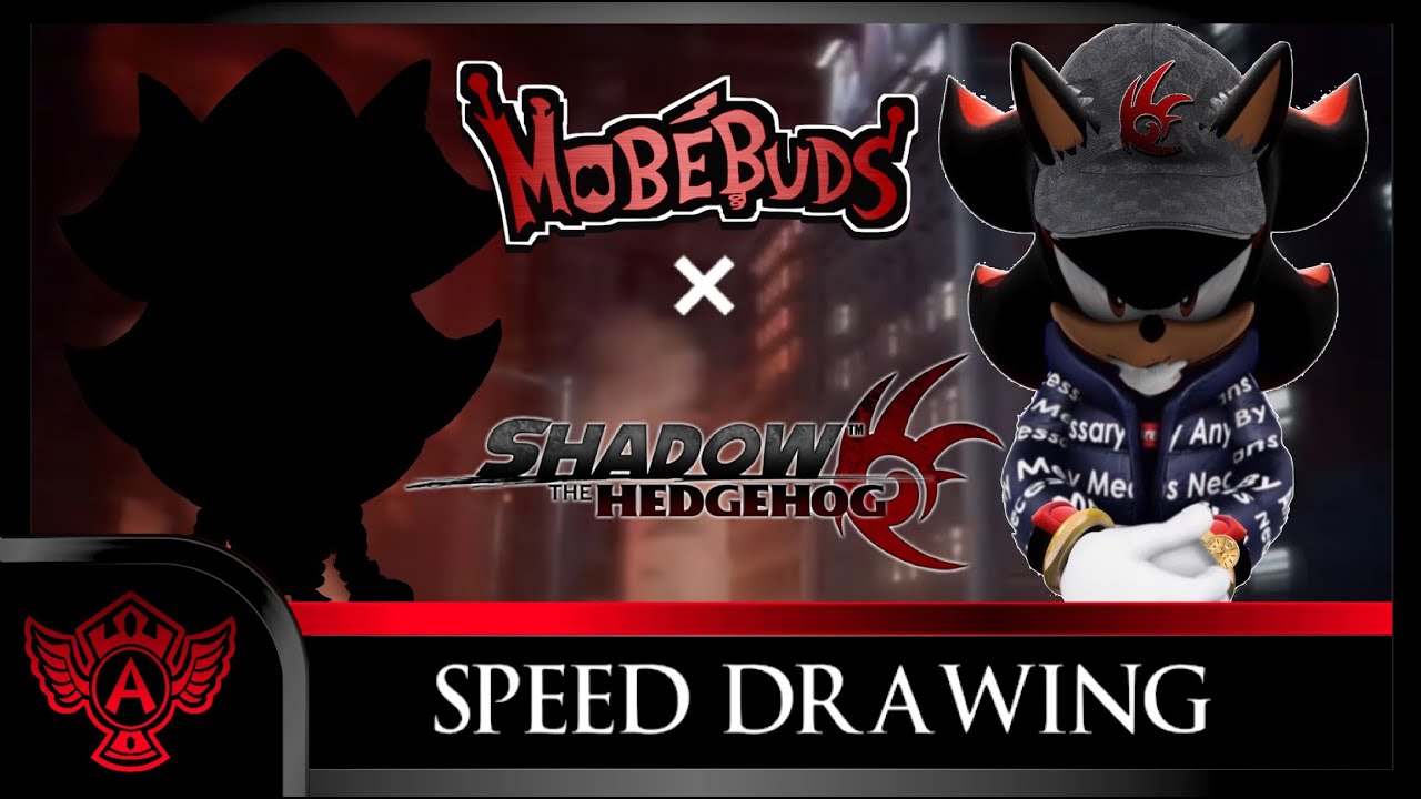 Speed Drawing: Shadow The Hedgehog - Drip Shadow (Mobébuds Style) - YouTube