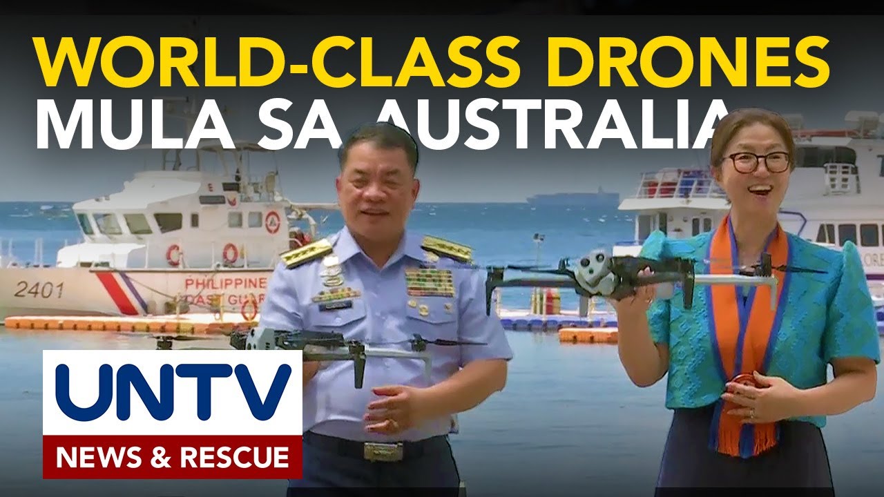 20 units ng drones, natanggap ng PCG mula sa Australia - YouTube