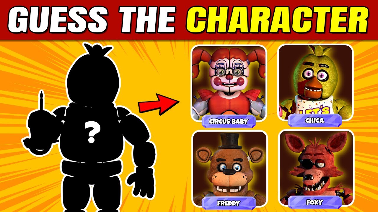 Guess The FNAF Character by Shadow & 25 Other Challenges - Fnaf Quiz | Five Nights At Freddys ...