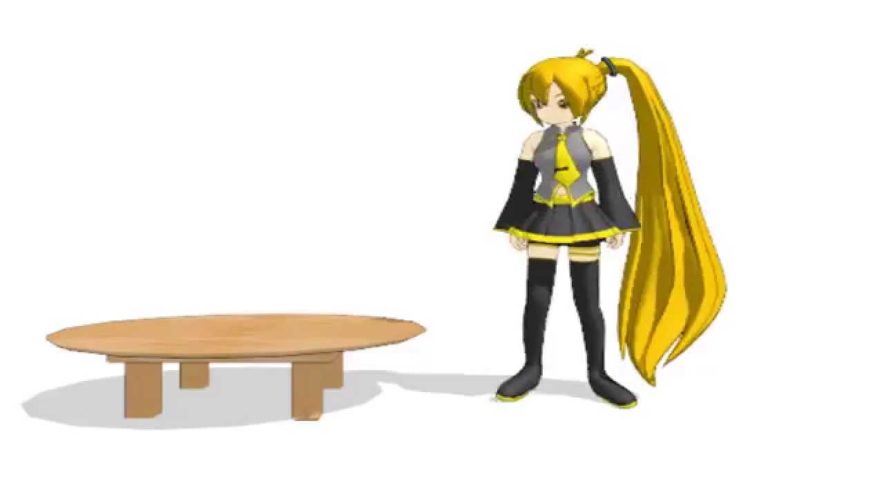 【MMD】 Neru and the table | Test de Animación - YouTube