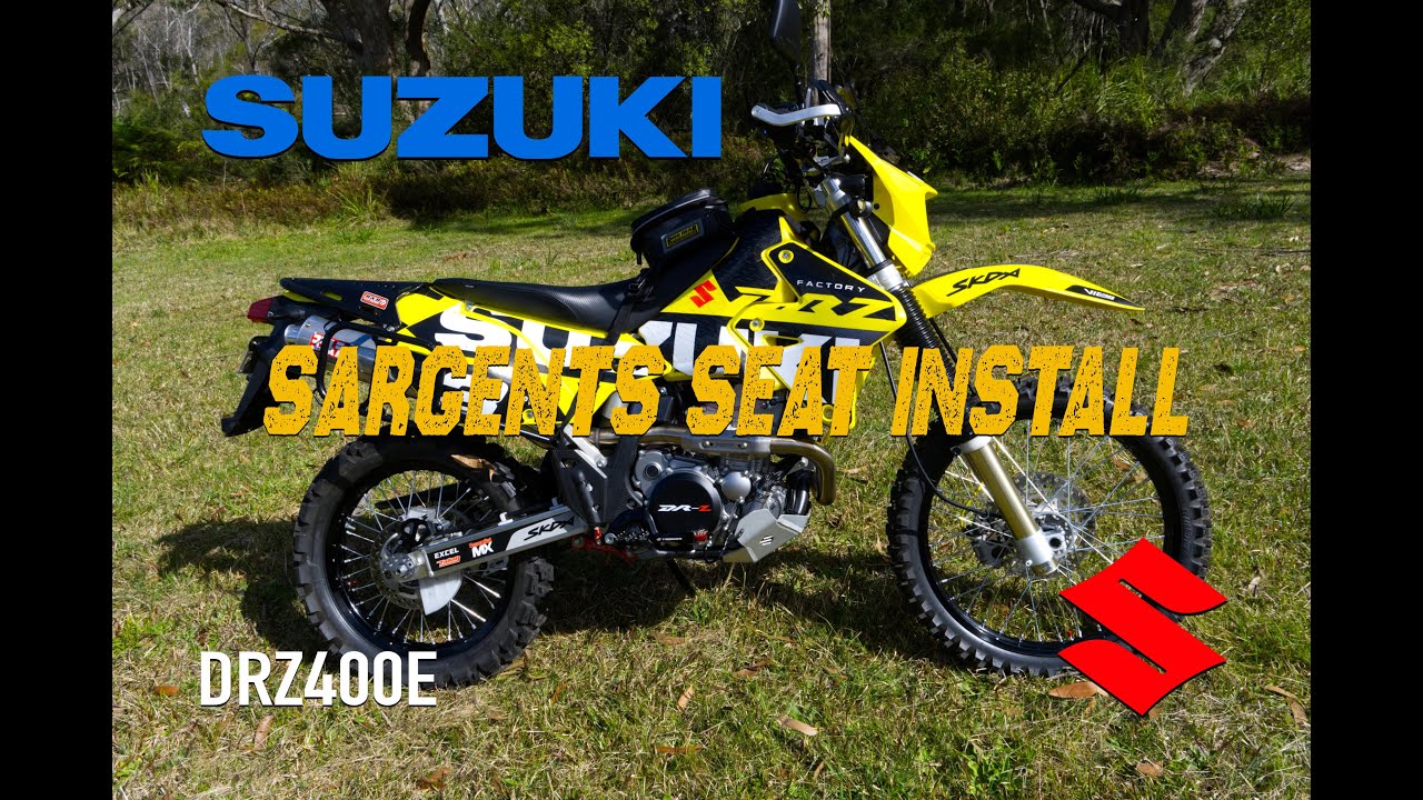 Ep 17. Suzuki DRZ The Return. Sargents Comfort Seat Installation. - YouTube