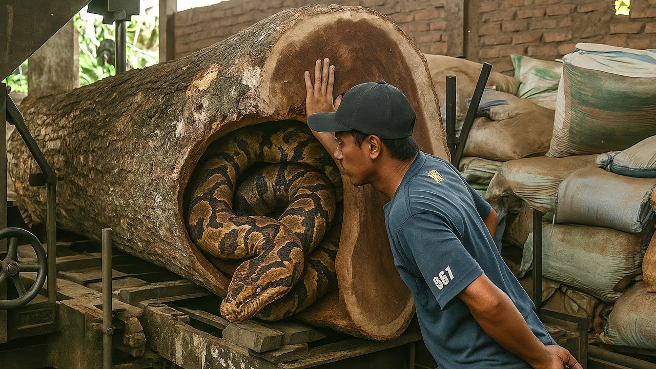 Woodworking Disaster? Cutting 100-Year-Old Rotten Trembesi Wood at the ...