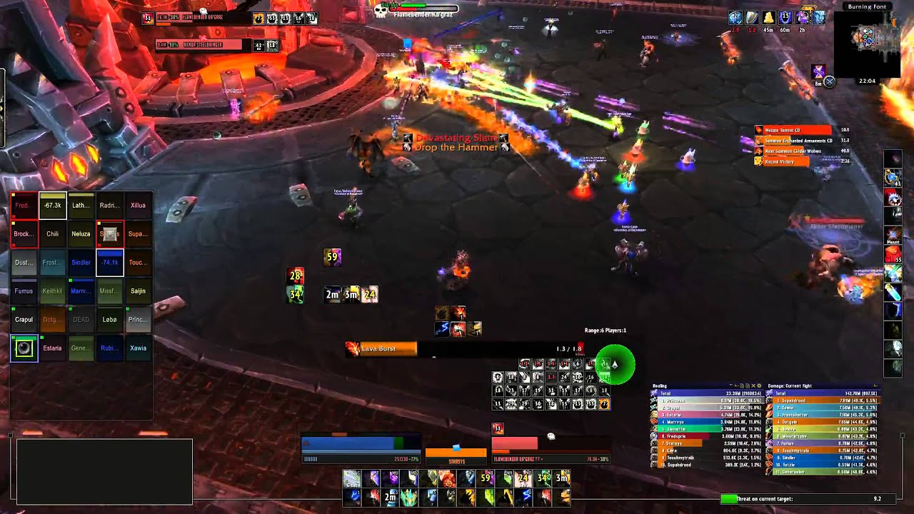 Aknor Steelbringer achievement - Flamebender Ka'graz Heroic - Elemental ...