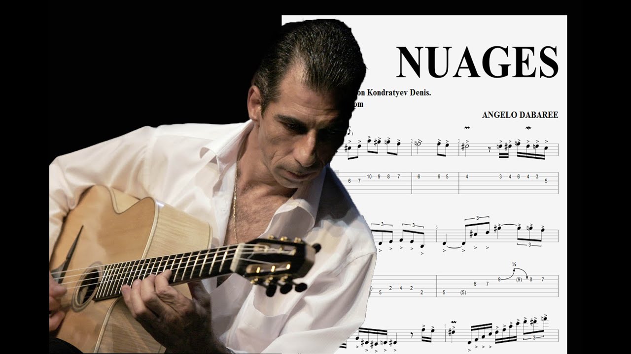 NUAGES Angelo Debarre tab - YouTube