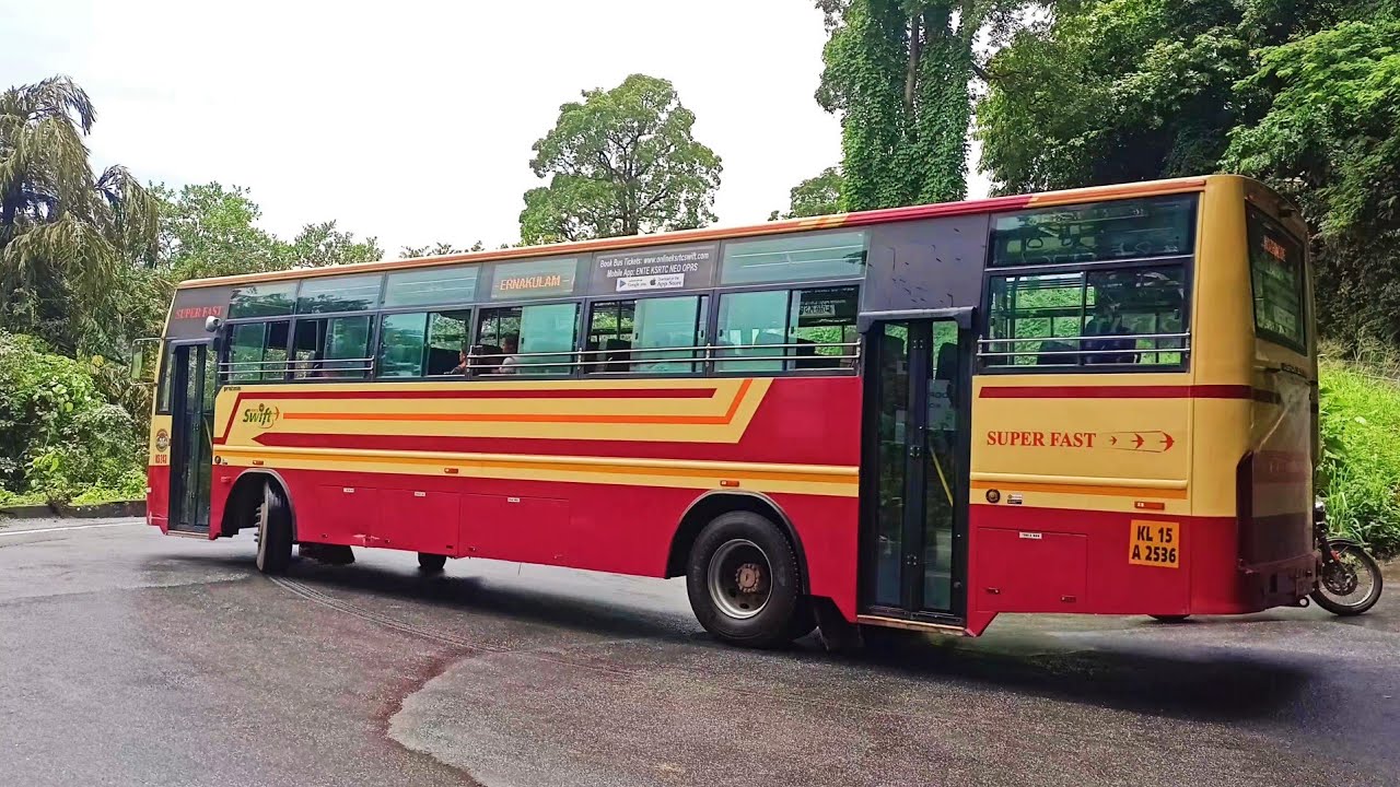Ksrtc Swift Super Fast Buses Turning First Hairpinbend Thamarassery ...