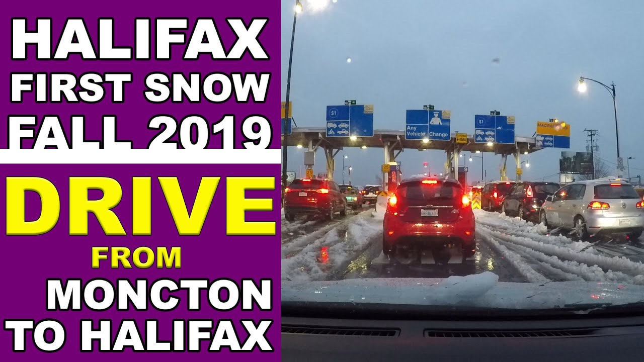 Halifax First Snow Storm in 2019-2020 Winter Season - Driving From ...