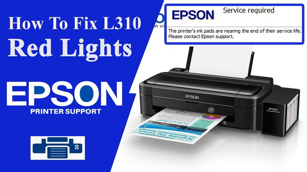 Resetter Epson L310 || Service Required || Error - YouTube
