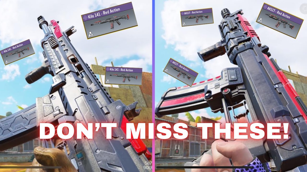 How to Unlock All New Red Action Guns in CODM 5th Anniversary! - YouTube