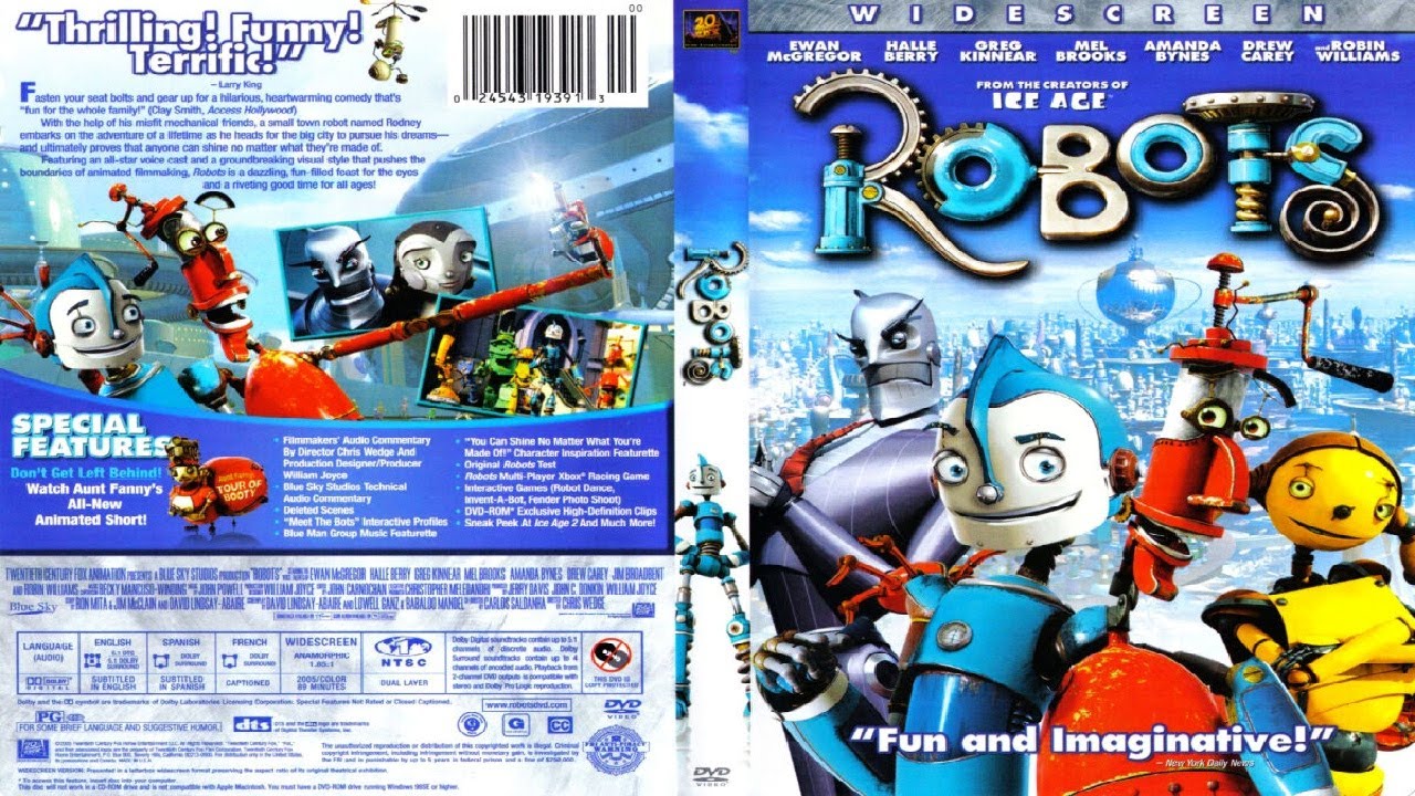 Sneak Peeks from "Robots" 2005 Widescreen DVD - YouTube