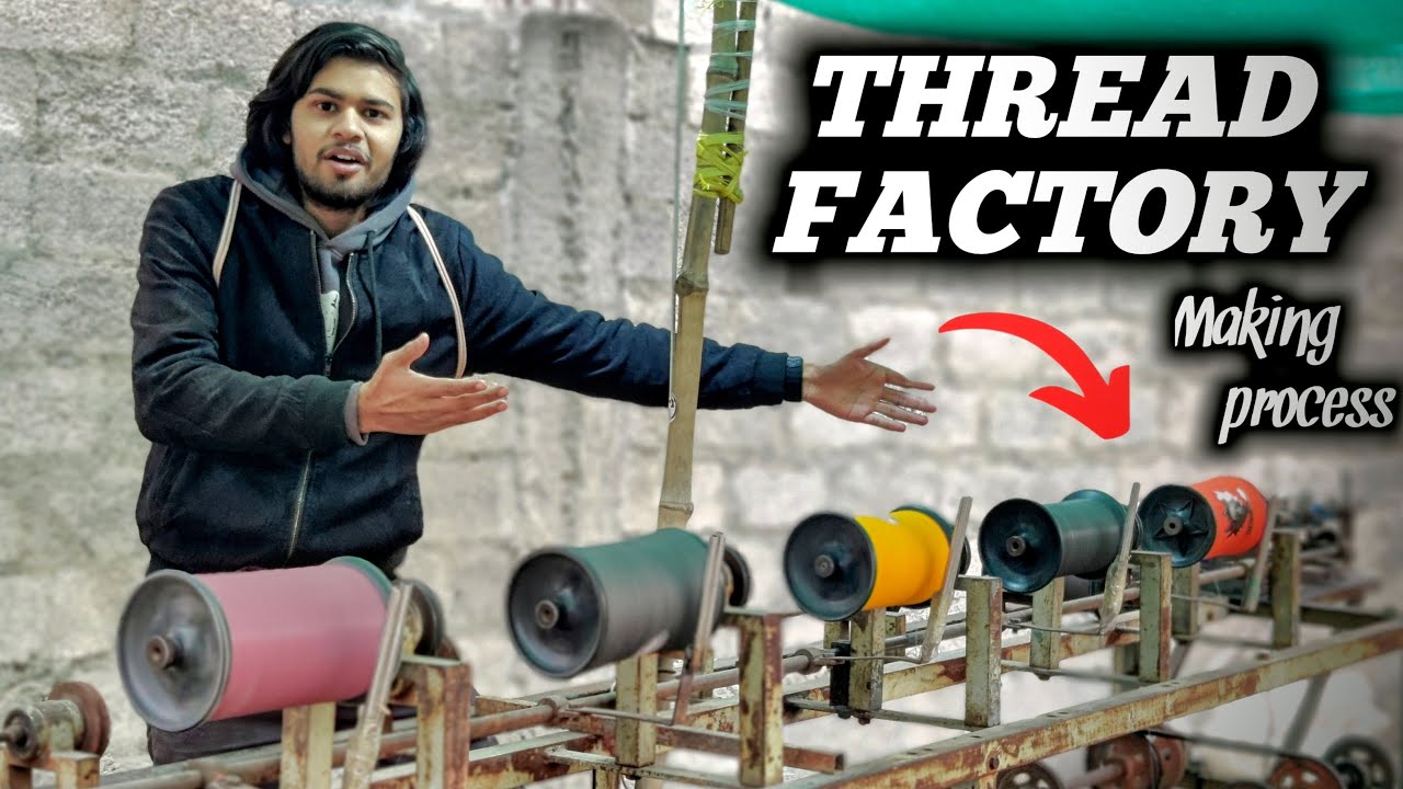 World biggest door manja factory 🏭 | how to make kite thread in ...