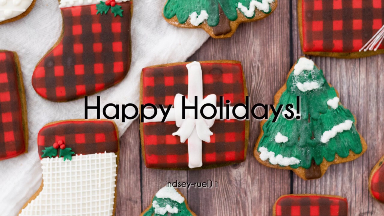 Buffalo Plaid Christmas Cookies - YouTube