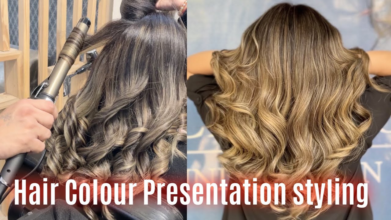Hair Colour Presentation Styling || Colour hair Styling कैसें करे ...