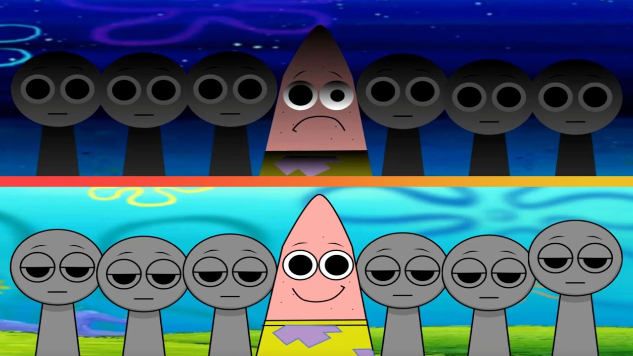 SpongeBob characters in Sprunki - YouTube