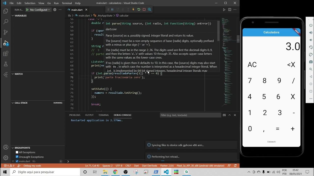 Programando a Lógica de Cálculo na Calculadora em FLUTTER - Curso de ...
