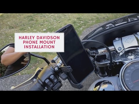 Harley Davidson Phone Mount Installation - YouTube