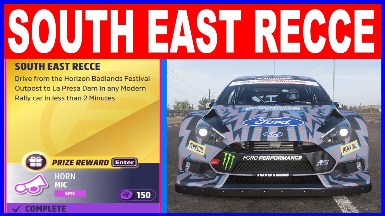 Forza Horizon 5 SOUTH EAST RECCE Horizon Badlands Festival Outpost to ...