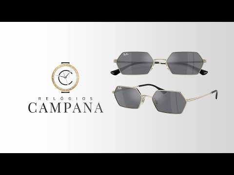 Óculos De Sol Ray Ban Yevi Bio-Based Dark Grey RB3728 Tamanho 58