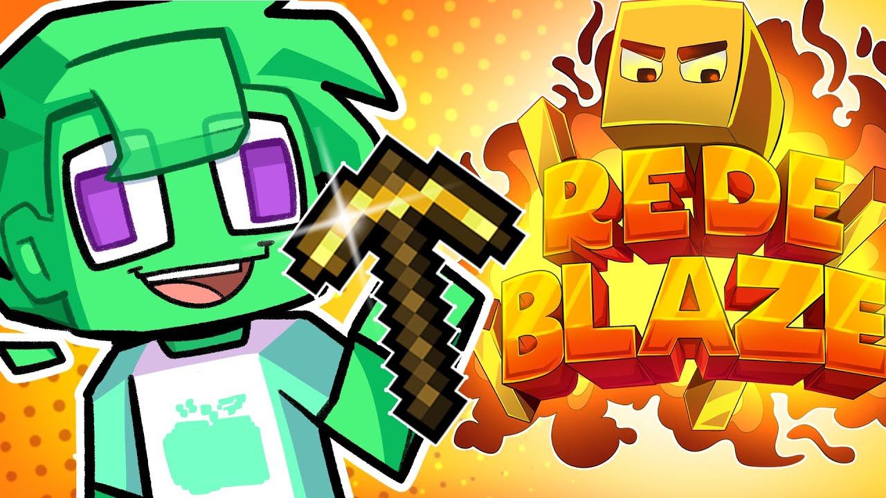 JOGANDO NO MELHOR SERVER DE MINECRAFT - REDE BLAZE - YouTube