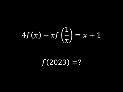 Solve this functional equation ! - YouTube