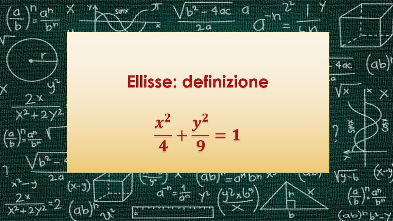 Ellisse con fuochi sull'asse y - YouTube