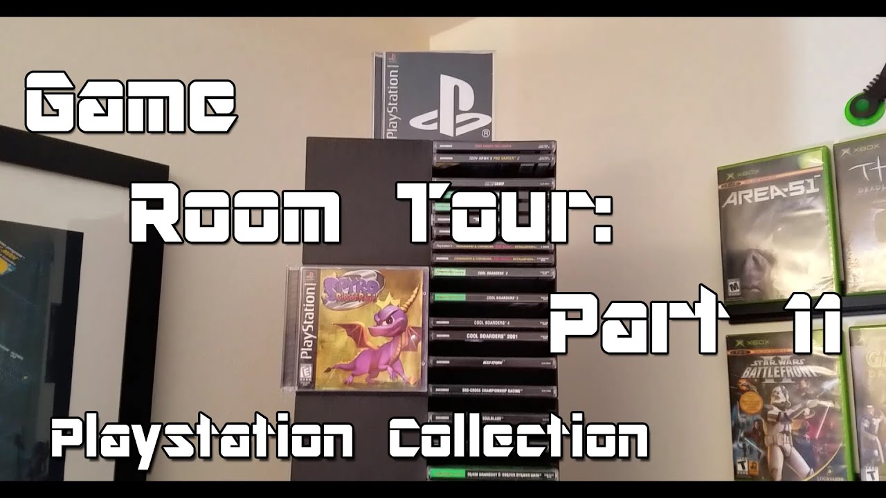 Game Room Tour: Part 11 "Playstation Collection" Video Game Collecting ...