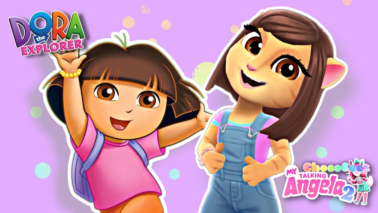 Level 377 - My Talking Angela 2 | DORA's ADVENTURE IN A BUBBLE - YouTube
