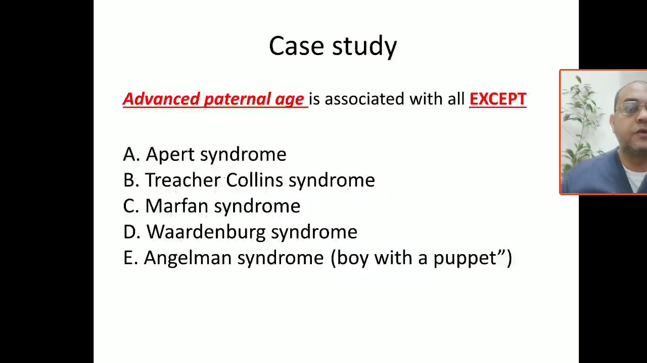 Case 66 syndromes associated with advanced paternal age, happy puppets ...