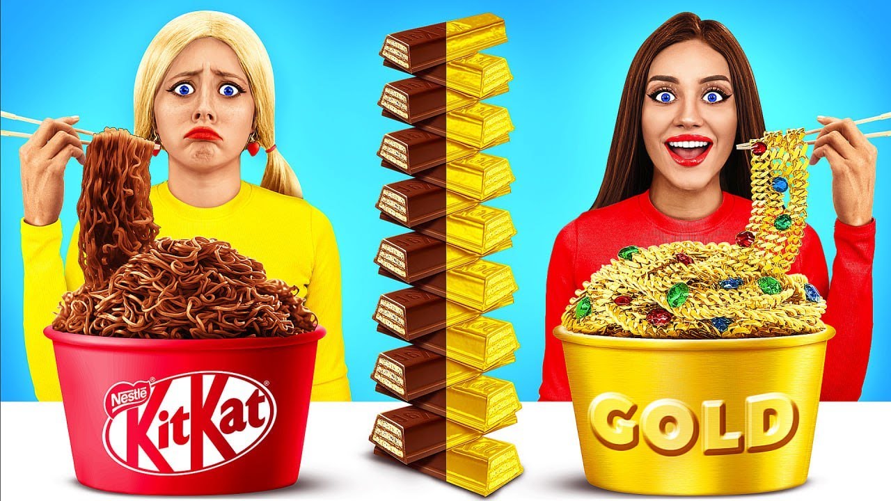 Rich VS Poor Challenge | Funny Situations with Expensive & Cheap Food ...