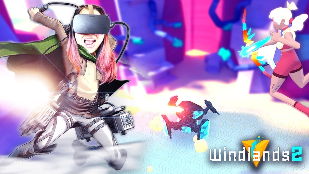 FLYING BOW AND ARROW ACTION! - Windlands 2 VR Co-Op Gameplay (Oculus ...