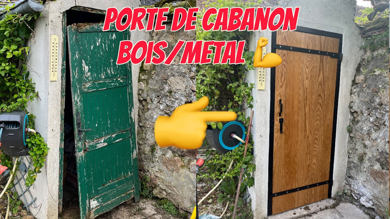 Fabriquer sa porte de cabane de jardin en bois sur mesure avec un bâti ...