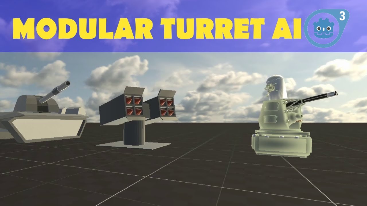 Modular AI Turret - From model to active in 4 clicks - Godot 3.2 - YouTube