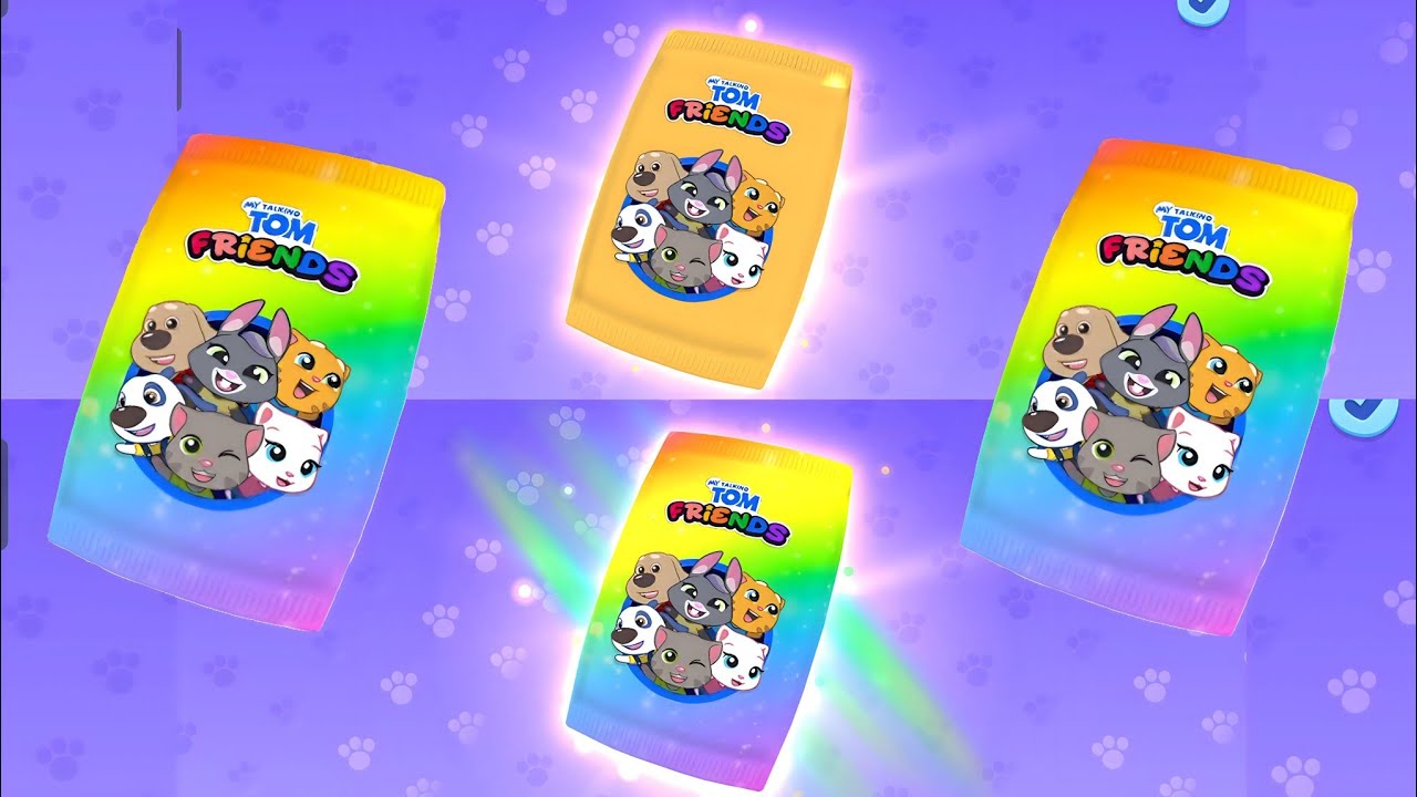 Cards Opening Ceremony With My Talking Tom Friends - Rainbow Cards ...