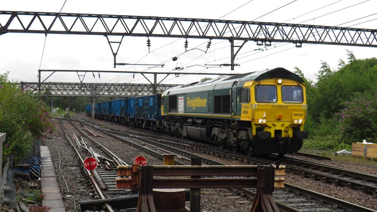 Freightliner Class 66 No. 66524 on 6F33 Bredbury - Runcorn Folly Lane ...