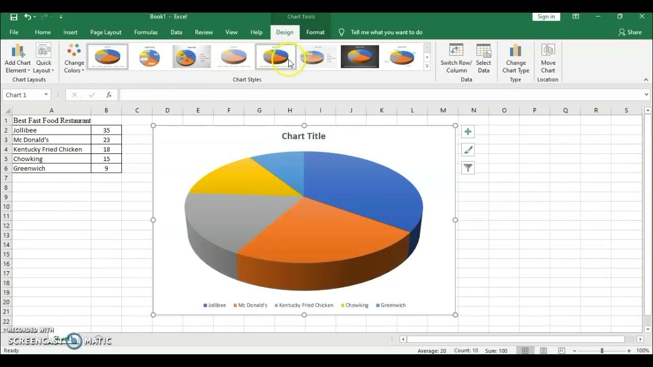 How to Make Pie Chart in Excel - YouTube