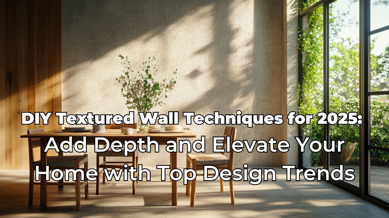 DIY Textured Wall Techniques for 2025: Add Depth and Elevate Your Home ...