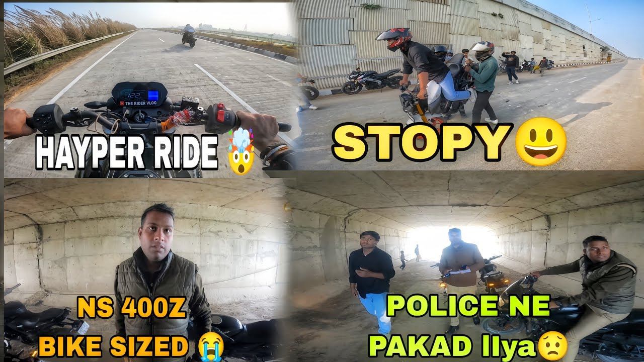 NS400 Z BIKE SIZED 😭 POLICE NE PAKAD LIYA KAR DIYA CHALAN #uppolice # ...