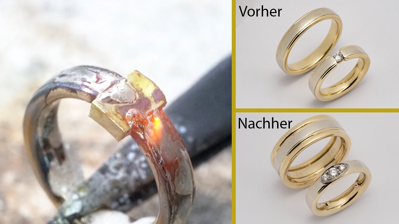 Trauring Umarbeitung: Von alt zu neu. Goldschmiedekunst in Aktion ...