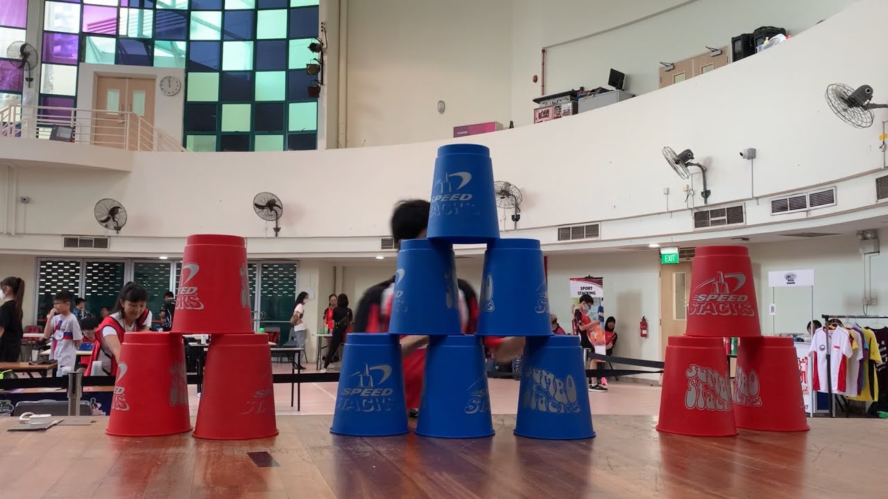 SPEED STACKS - Jumbo Stacking in 2 Coloured 3-6-3 (Full Video) - YouTube