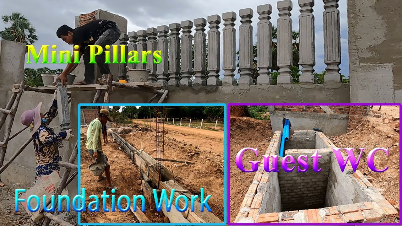 Building Mini Pillars | Foundation | Guest WC at the Corner | MKH ...