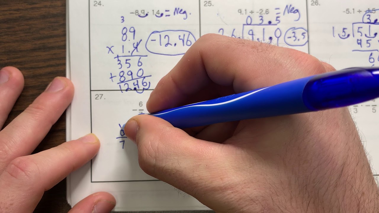 W10: EdPuzzle: Rational Numbers Unit Study Guide Page 3 and 4 - YouTube